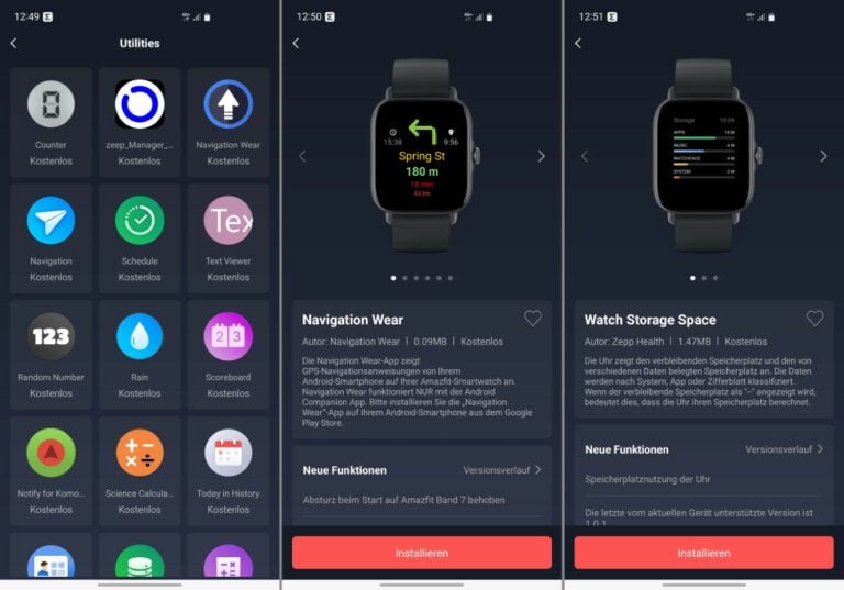 Amazfit App Store » 71 Amazfit Apps mit der Zepp App runterladen