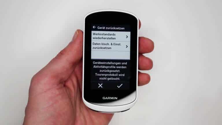 Garmin EDGE zurücksetzen » einfache ANLEITUNG